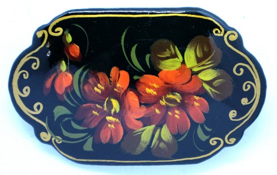 Vintage 1990th Unique Traditional Russian Hand Painte… - Gem