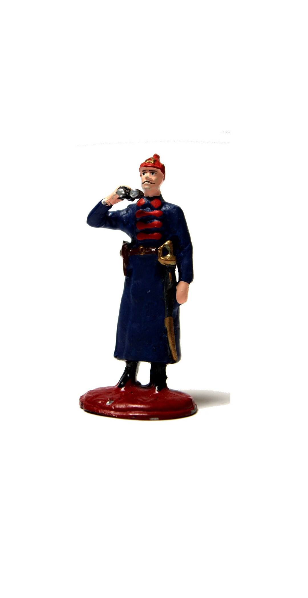 Vintage Russian Tin Soldier Hand Painted METAL Scale 1:32 Made in USSR ...
