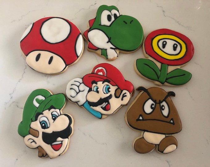 Super Mario Cookies - Etsy