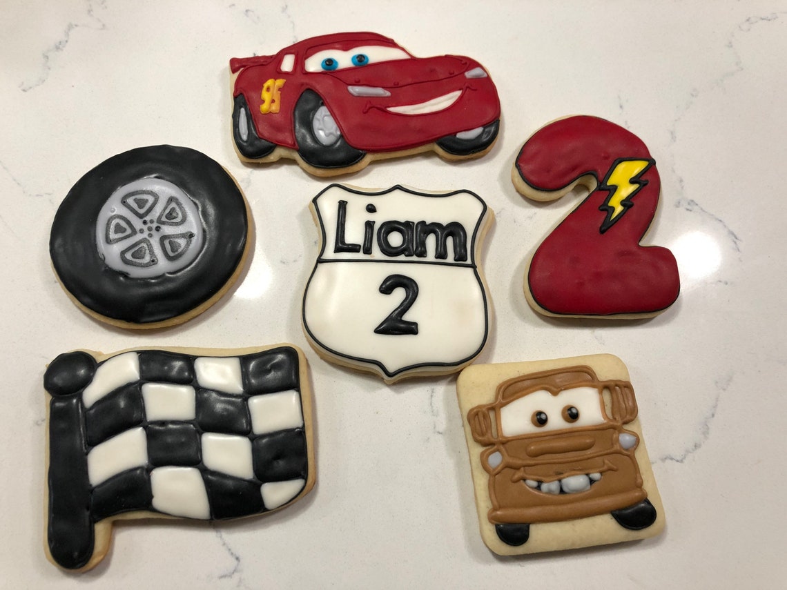 Cars Themed Sugar Cookies - Etsy