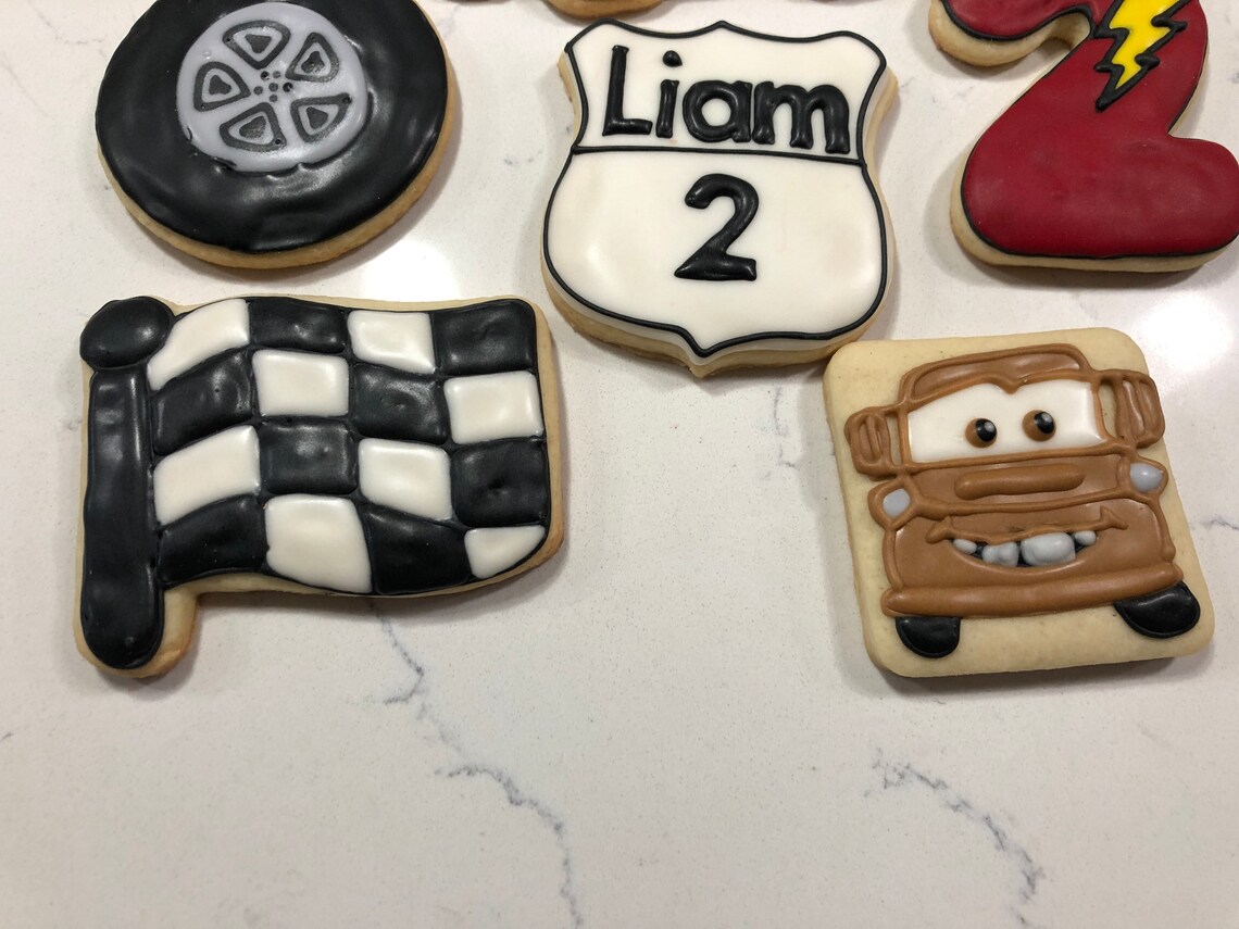 Cars Themed Sugar Cookies - Etsy