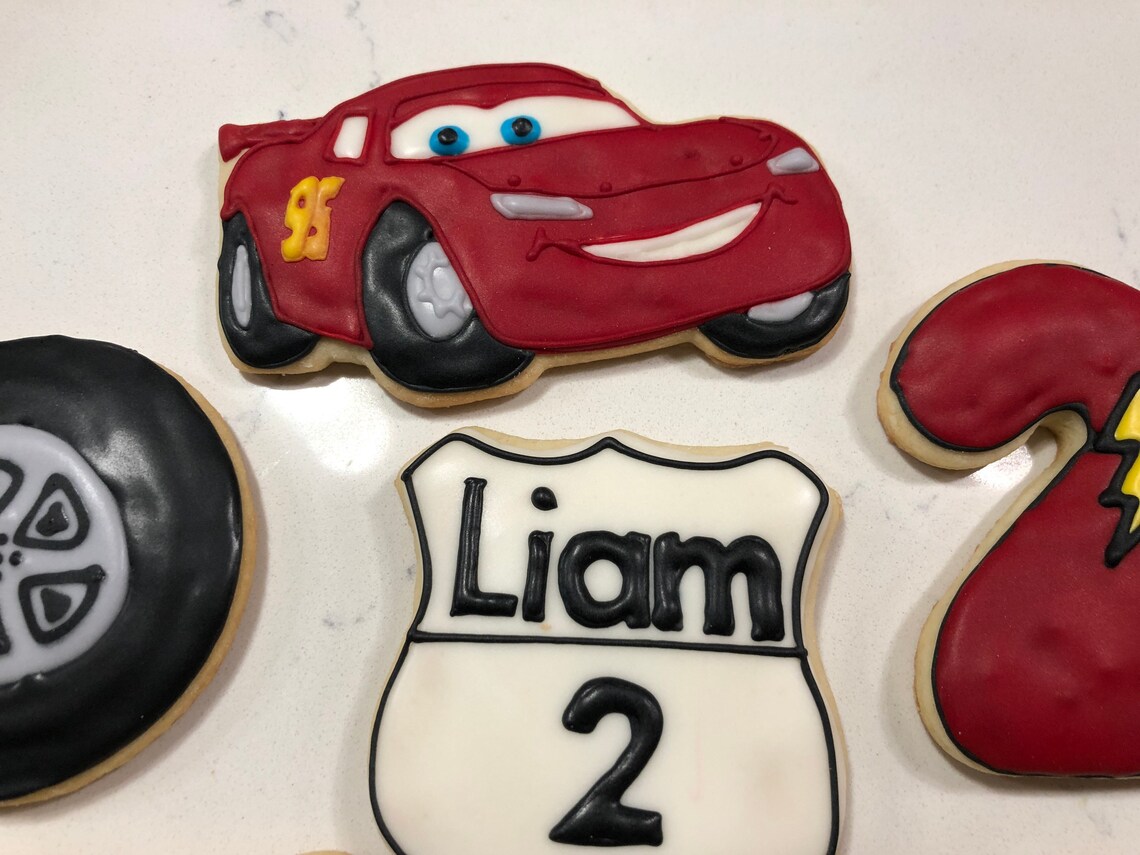 Cars Themed Sugar Cookies - Etsy