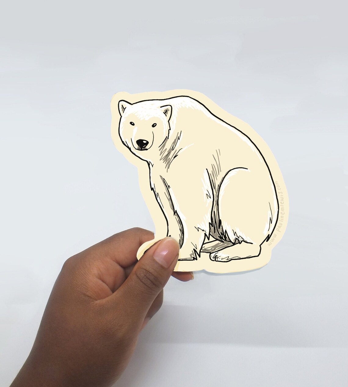 Polar Bear Sticker: Eco Friendly Stickers | Etsy