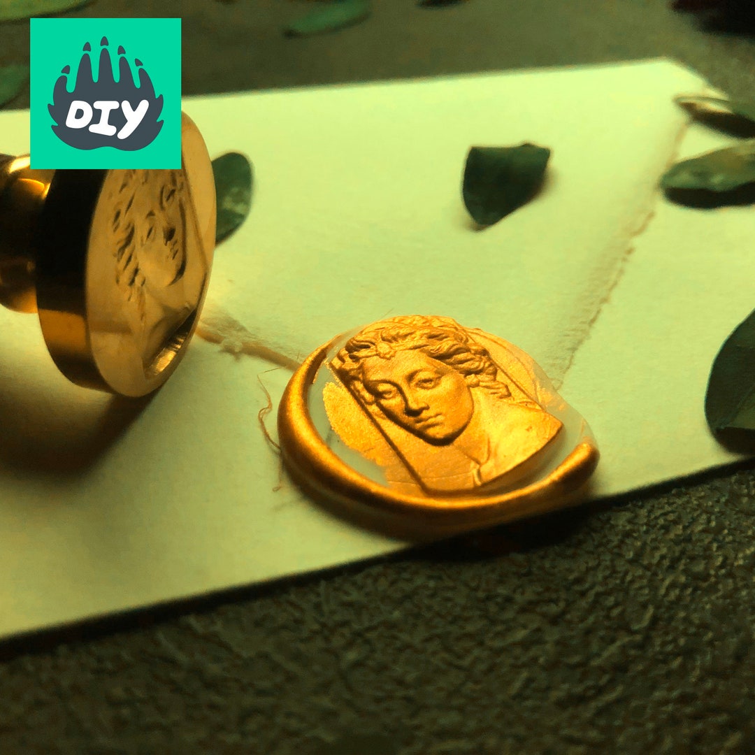 3D Mythological Women's Head Wax Stamp Embossed Wax Seal - Etsy
