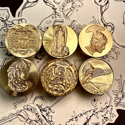3D Mythological Ancient Egypt Mythology Wax Stamp Embossed - Etsy