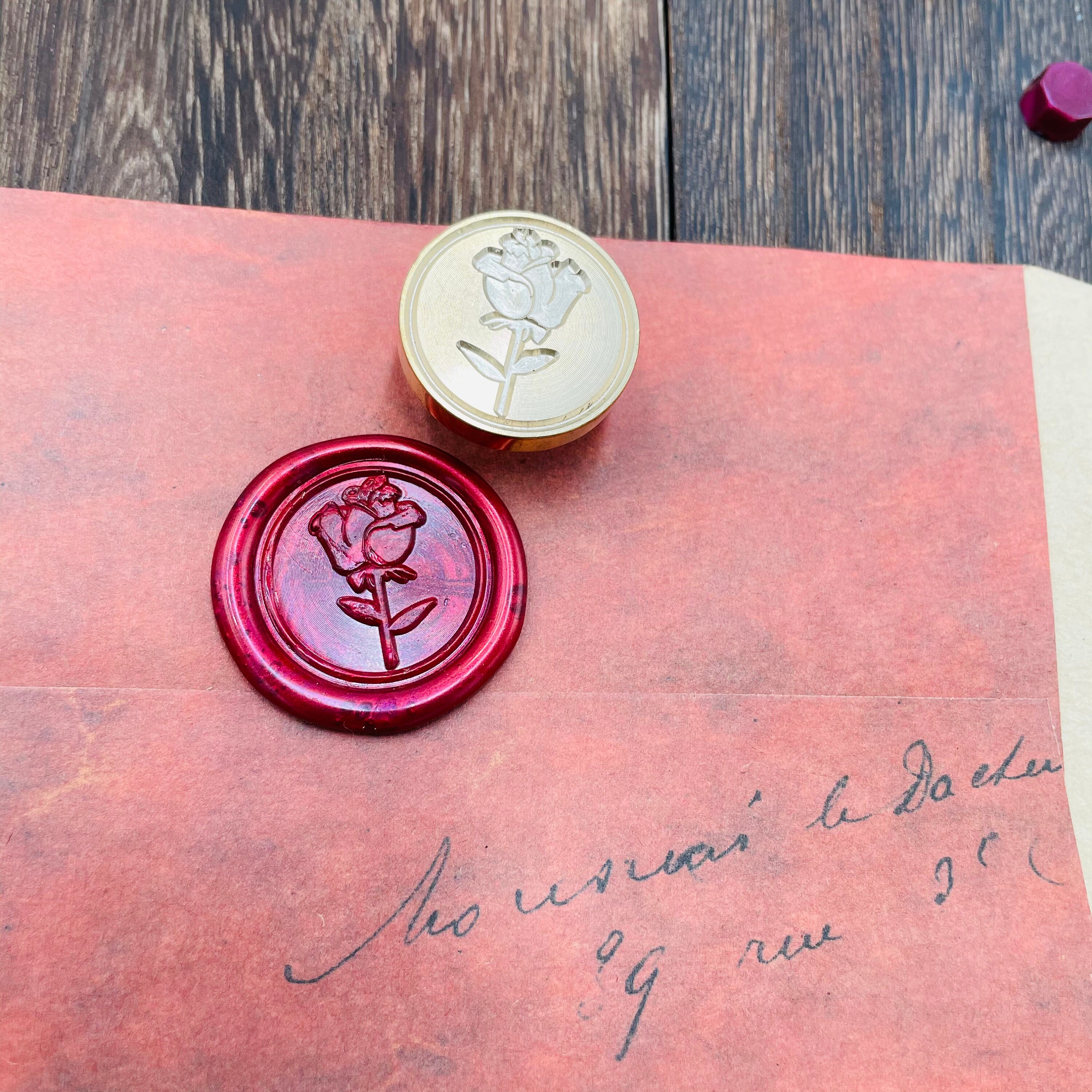 Roses Wax Stamp Wax Seal Stamp Retro Stamps With Handle - Etsy
