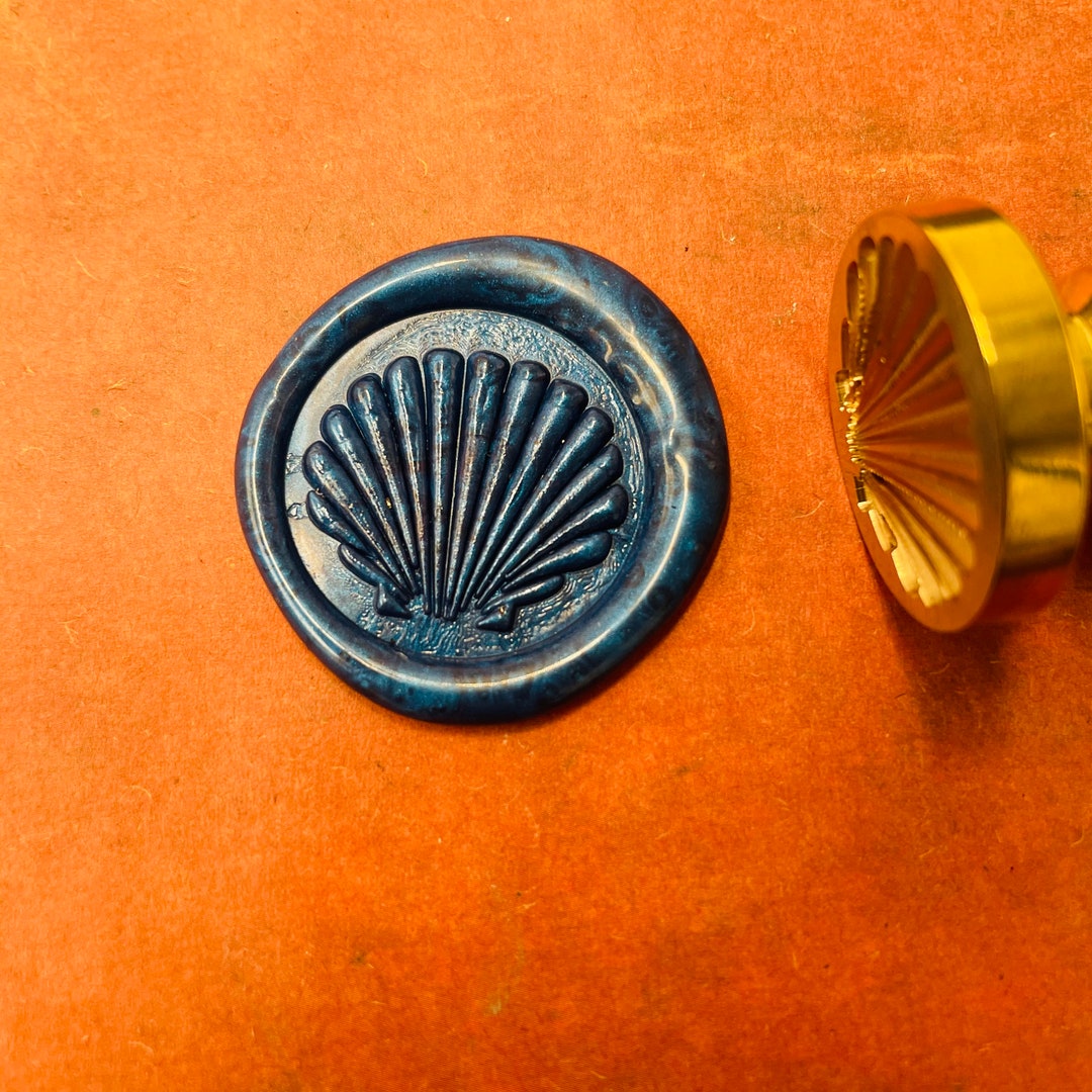 3D Cameo Shell Wax Stamp, Embossed Wax Seal Stamp , Retro Stamps With ...
