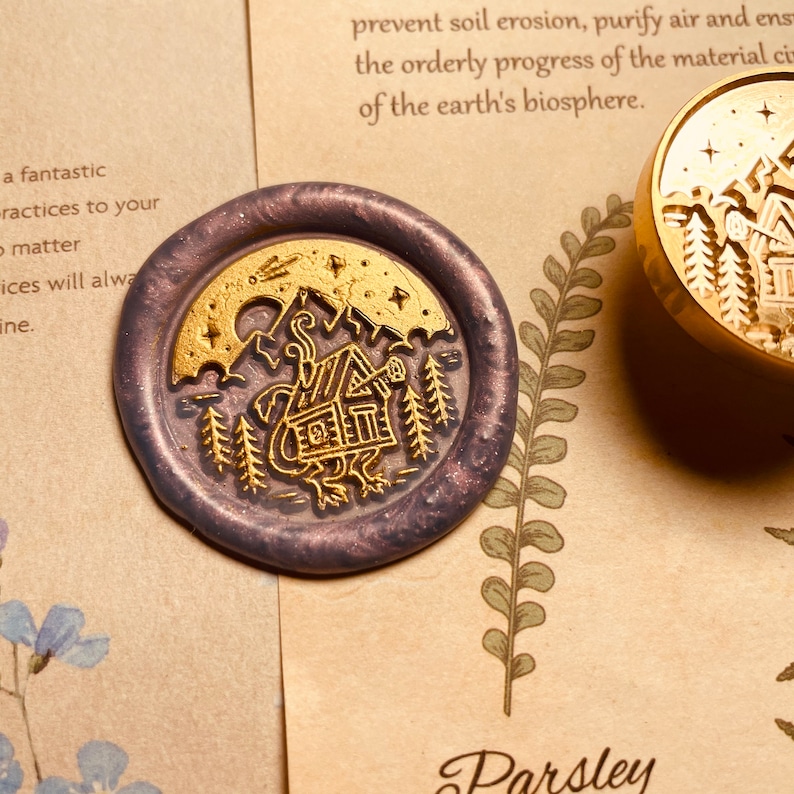 Magic Cabin Wax Stamp, Magic Wax Seal Stamp, Little Cabin Wax Stamp ...