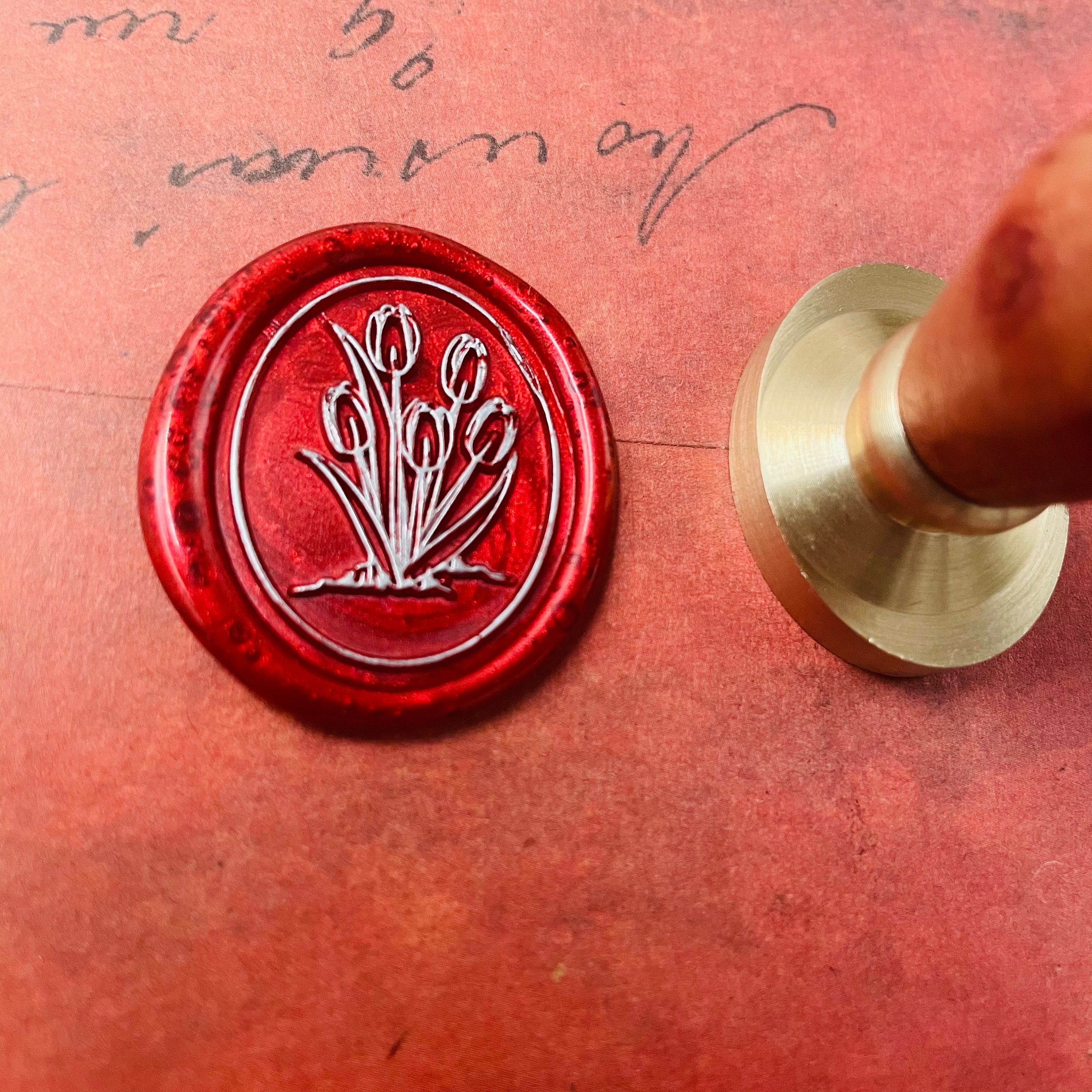 Tulip Wax Stamp, Wax Seal Stamp, Retro Stamps With Handle, Wax Seal ...