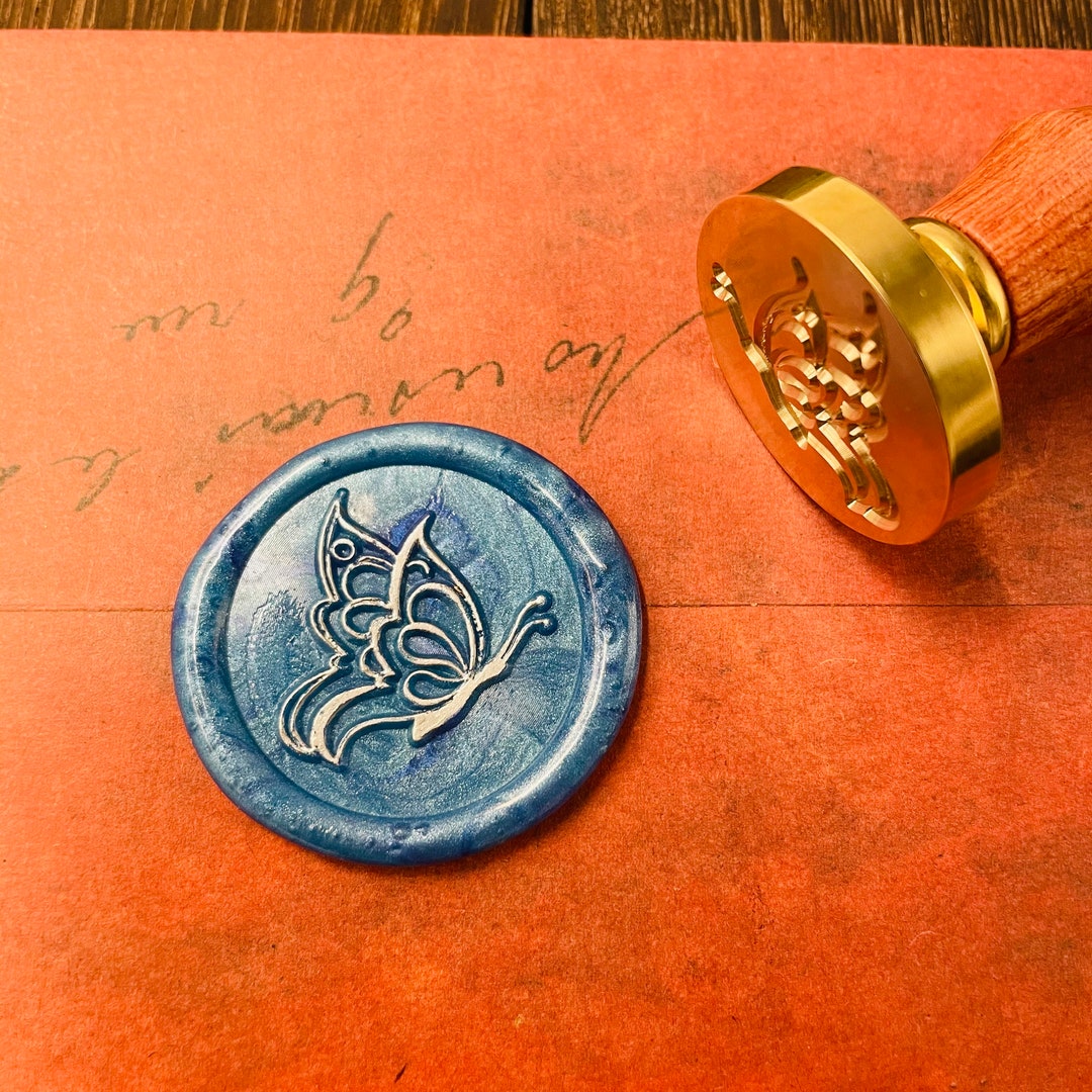 Butterfly Wax Stamp, Insect Wax Seal Stamp, Retro Stamps With Handle ...