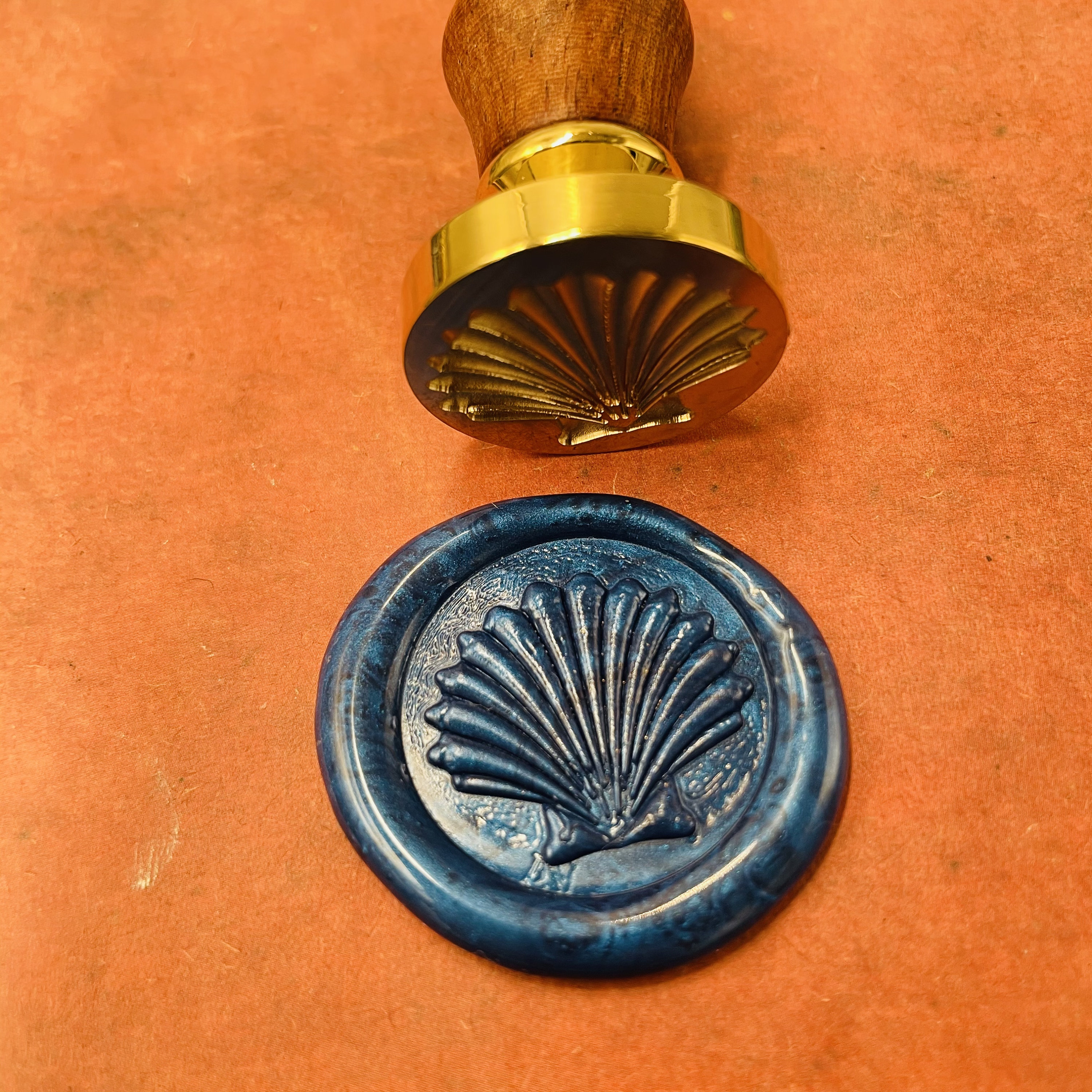 3D Scallop Wax Stamp, Embossed Wax Seal Stamp, Retro Shell Stamps, Wax ...