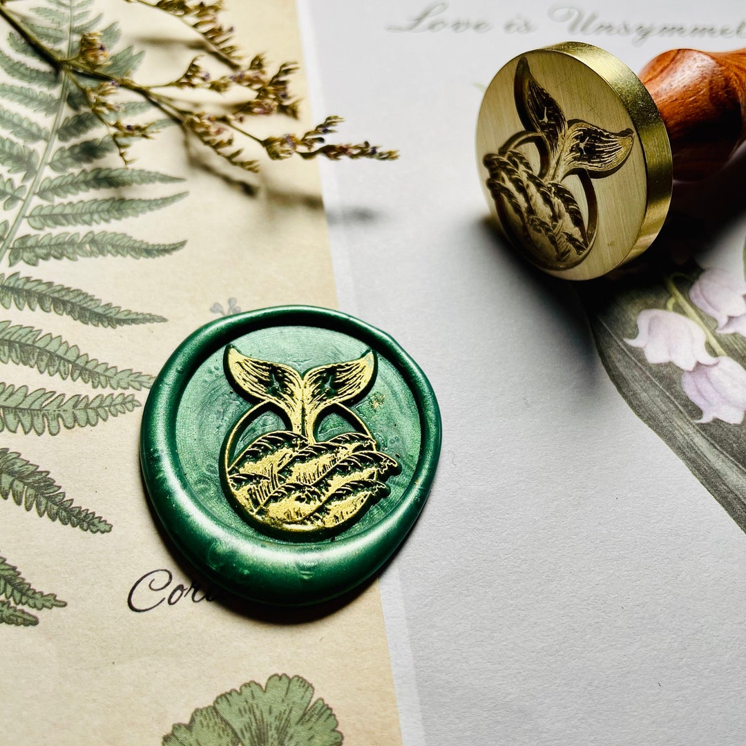 Whale Tail Wax Stamp, Wax Seal Stamp, Retro Stamps With Handle, Whale ...
