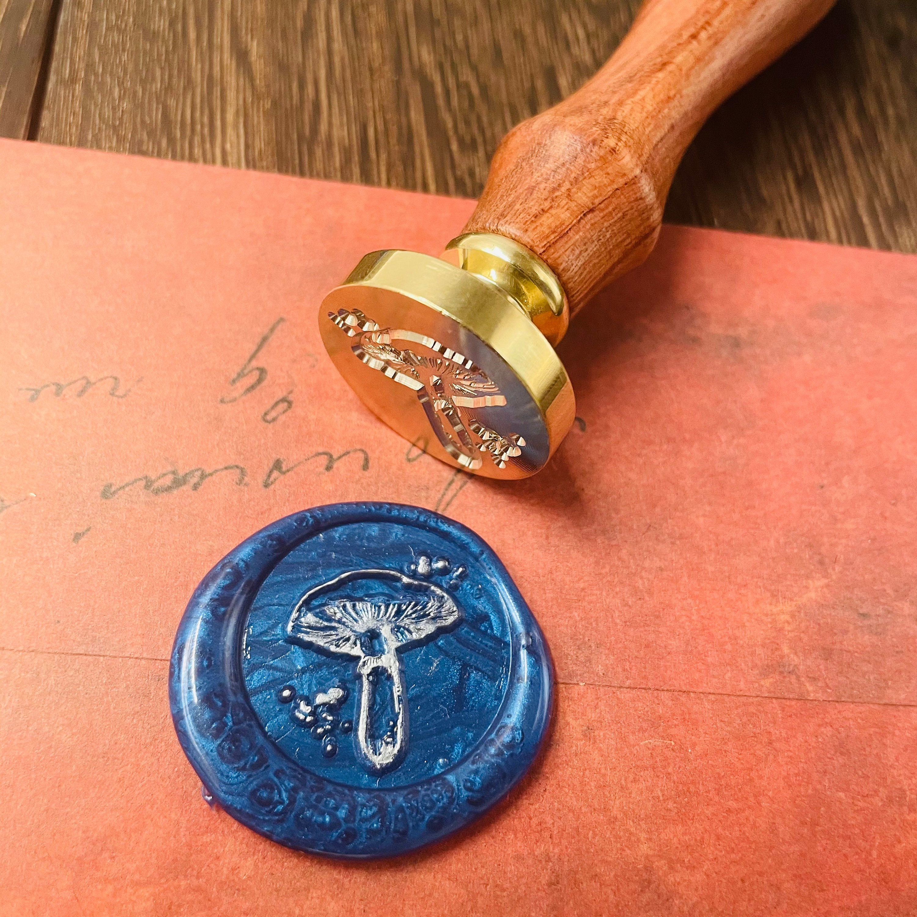 Mushroom Wax Stamp Wax Seal Stamp Retro Stamps With Handle - Etsy