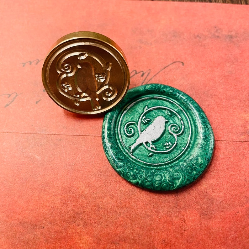 Bird Wax Stamp, Wax Seal Stamp, Retro Stamps With Handle, Wax Seal ...