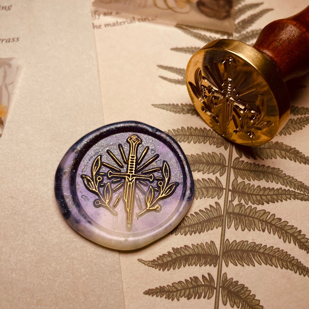 Sword Wax Stamp, Wax Seal Stamp Kits , Retro Stamps With Handle, Wax ...