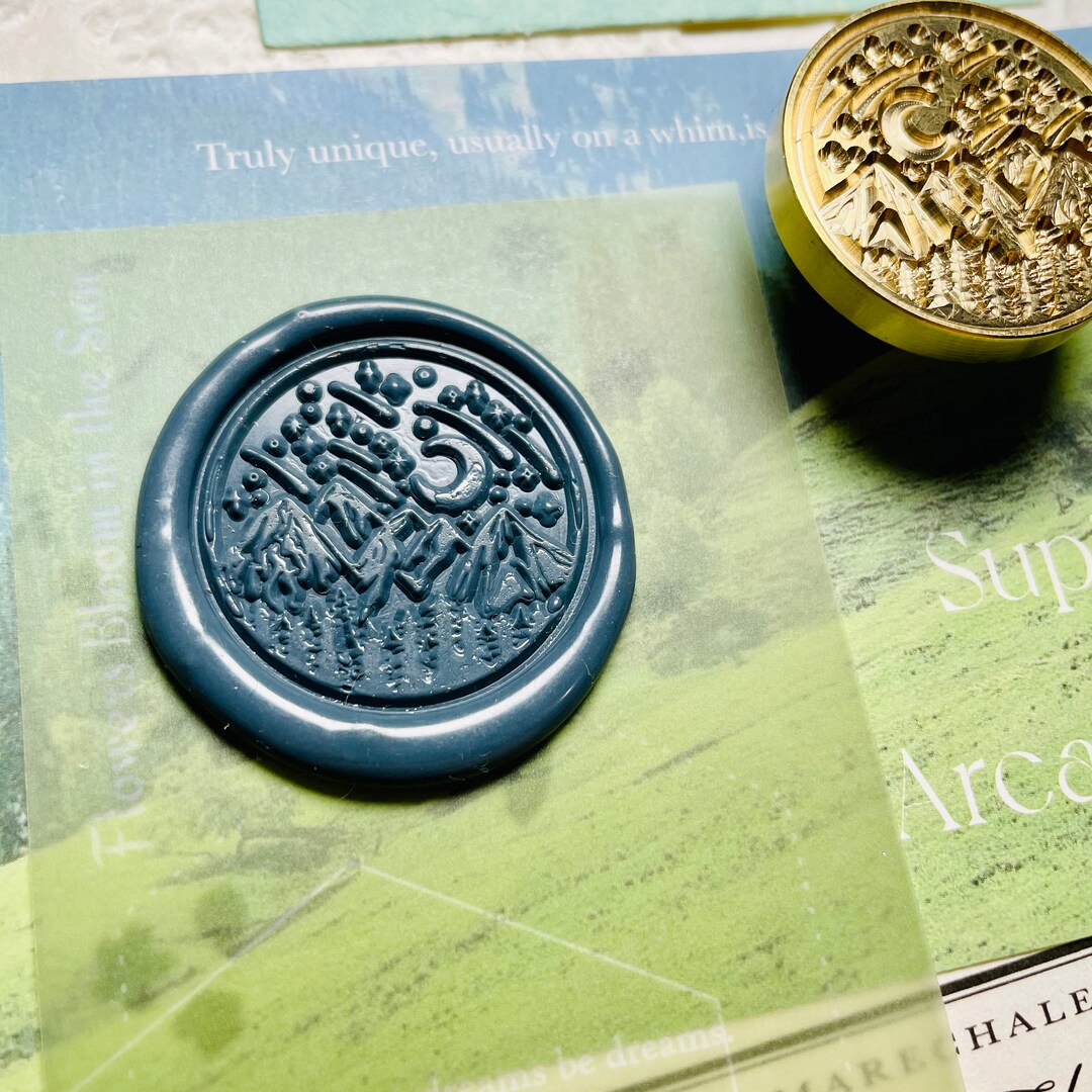 Mountain Peak Wax Seal Stamp,mountain Wax Sealing Stamp, Greeting Card ...