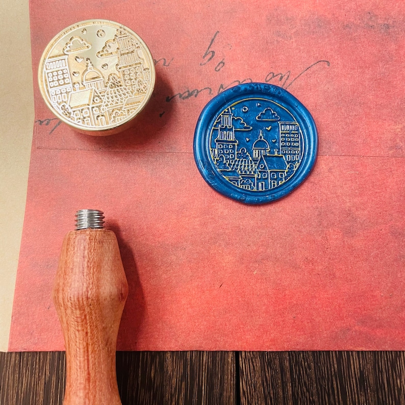 Castle Wax Stamp Wax Seal Stamp Retro Stamps With Handle - Etsy