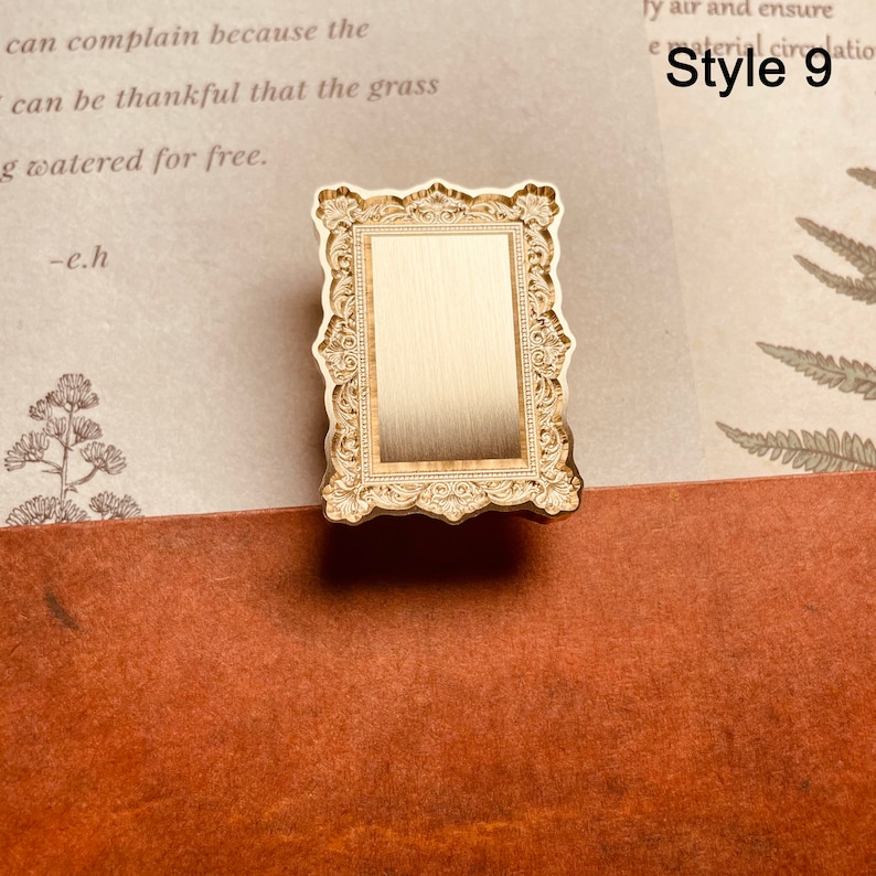 3D Frame Wax Stamp Embossed Wax Seal Stamp Frame Retro - Etsy
