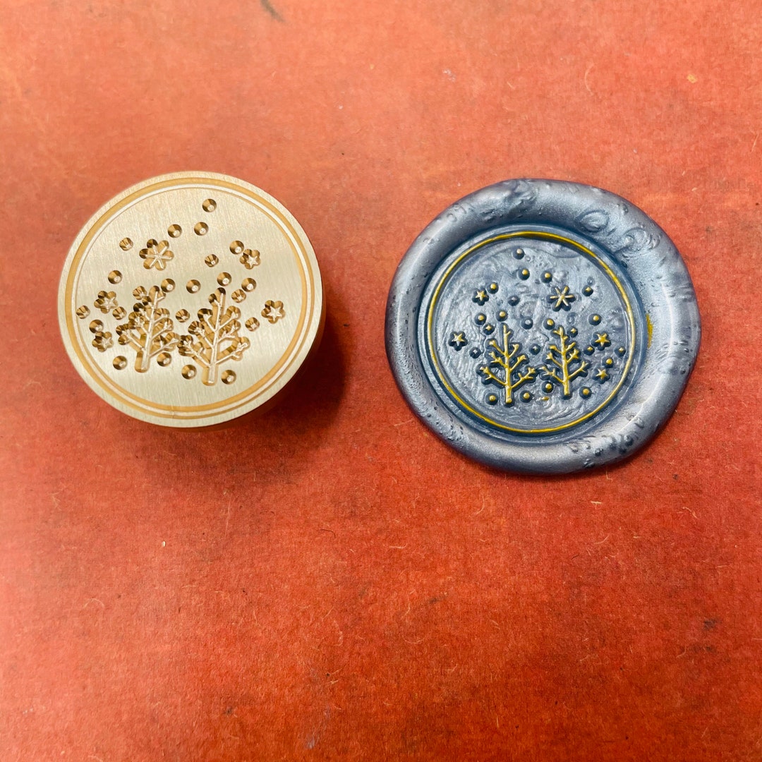 Snow Trees Wax Stamp, Wax Seal Stamp, Retro Stamps With Handle, Wax ...