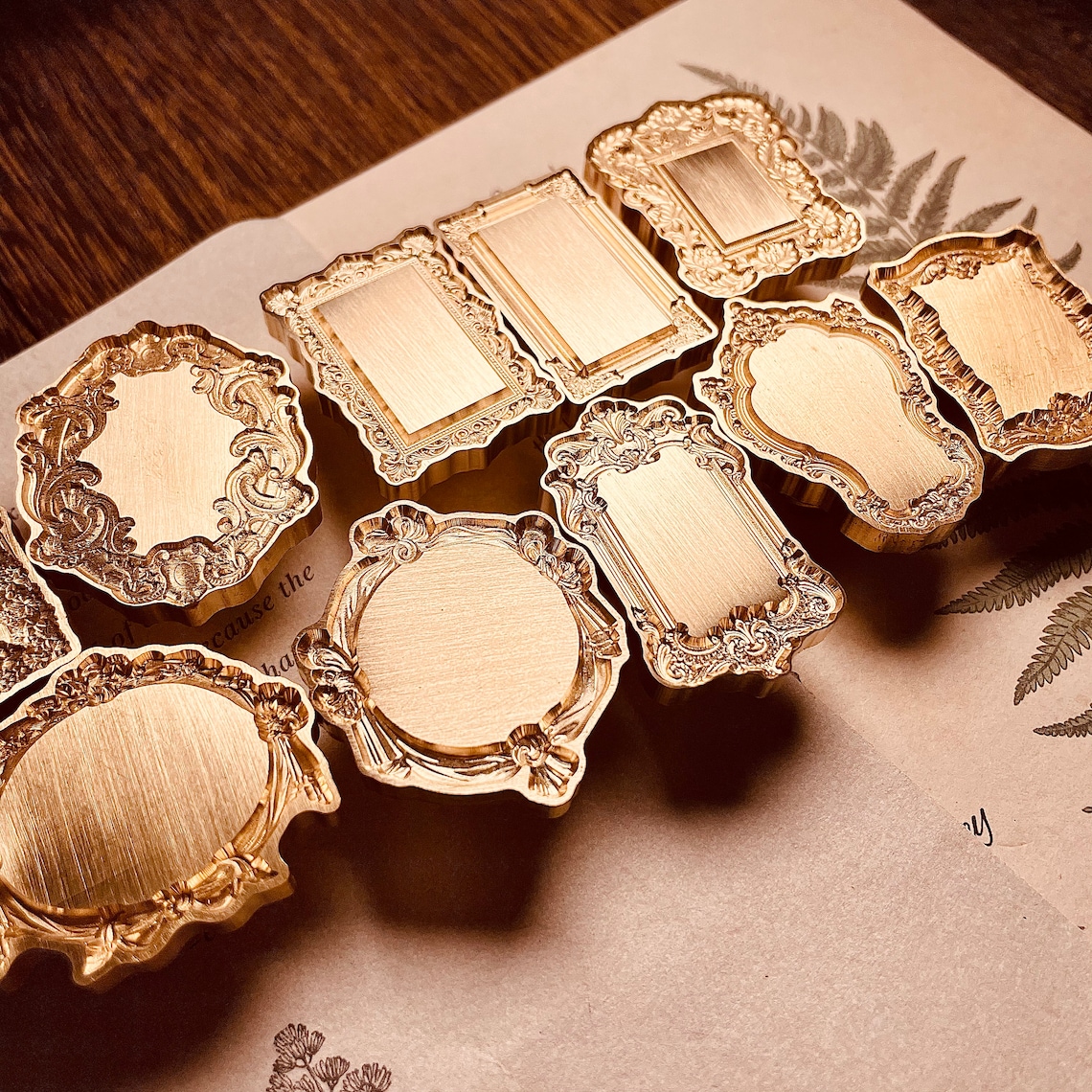 3D Frame Wax Stamp Embossed Wax Seal Stamp Frame Retro - Etsy