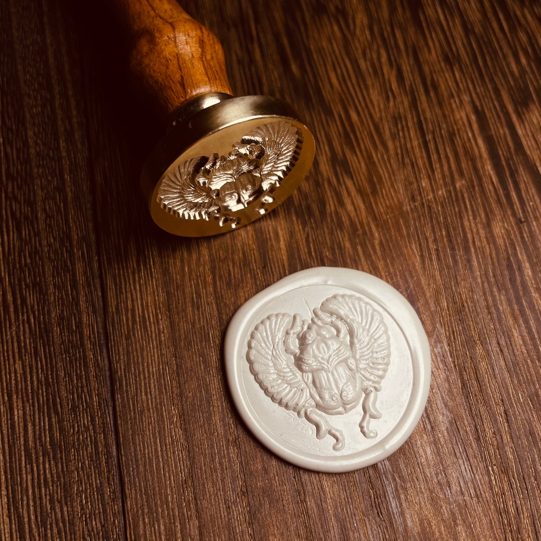 3D Beetle Wax Stamp, Embossed Wax Seal Stamp, Nordic Retro Stamps, Wax ...