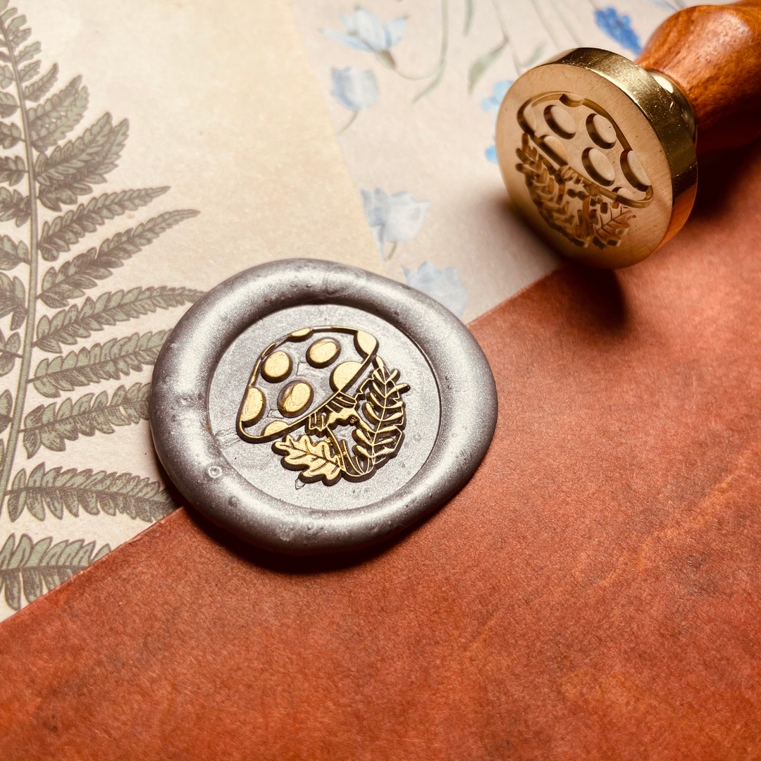 Mushroom Wax Stamp, Wax Seal Stamp, Sealing Wax Stamp, Wax Seal Head ...