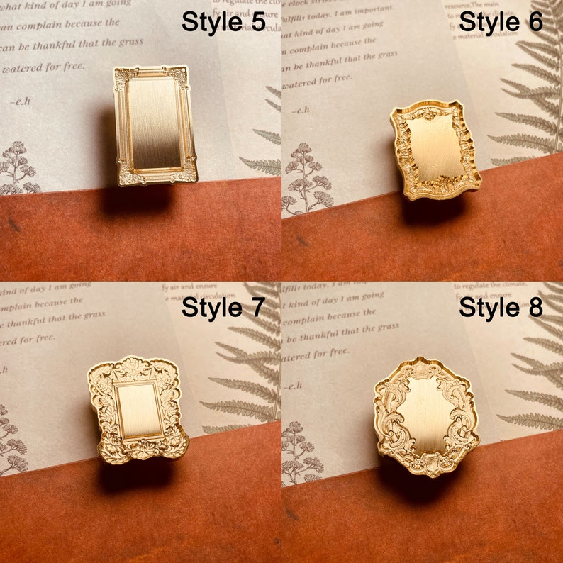 3D Frame Wax Stamp Embossed Wax Seal Stamp Frame Retro - Etsy