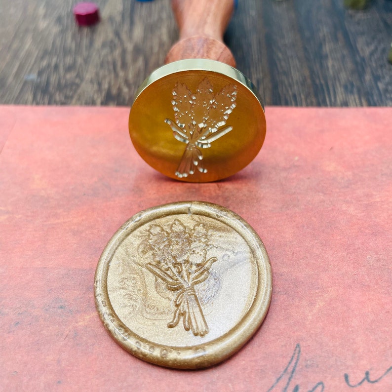 Ears of Wheat Wax Stamp Wax Seal Stamp Retro Stamps With - Etsy