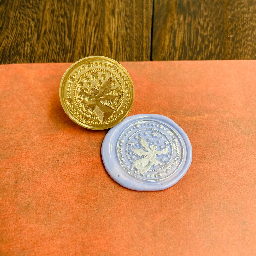 Little Angel Wax Stamp, Wax Seal Stamp, Retro Stamps With Handle, Wax ...