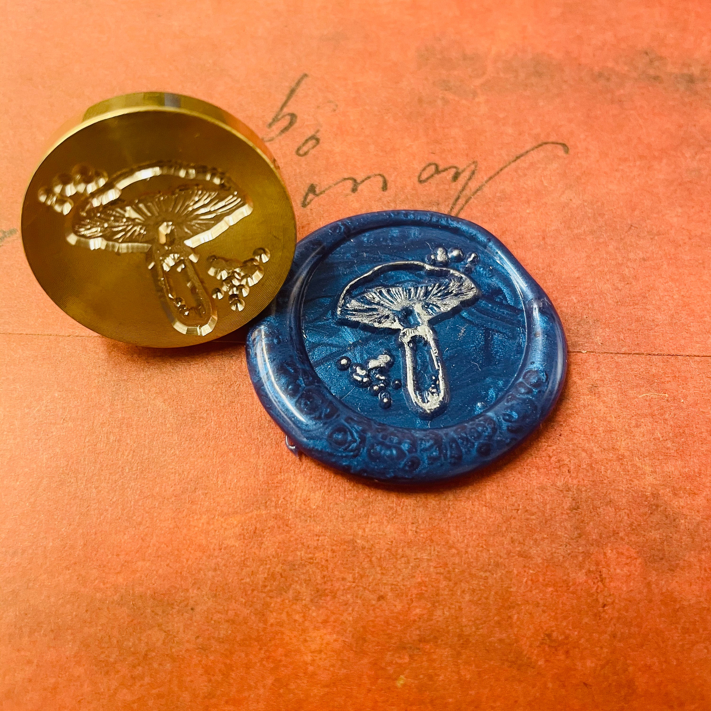 Mushroom Wax Stamp Wax Seal Stamp Retro Stamps With Handle | Etsy