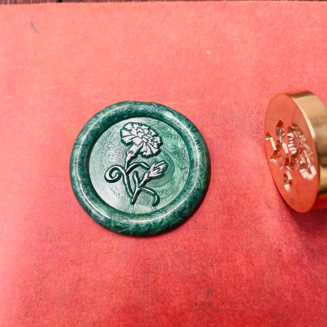 Rose Flower Wax Stamp , Wax Seal Stamp , Retro Stamps With Handle, Wax ...