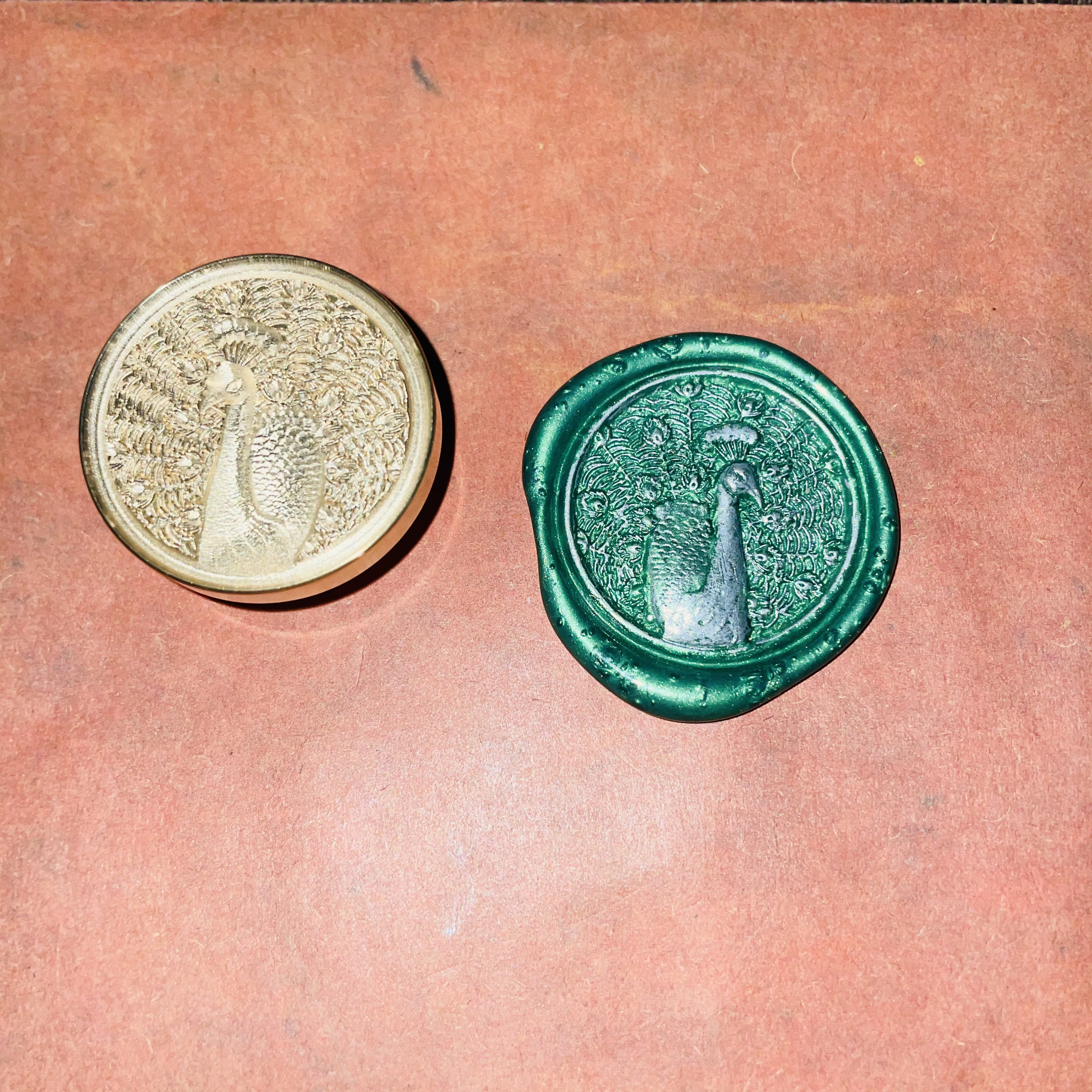 3D Peacock Wax Stamp , Embossed Wax Seal Stamp , Retro Stamps With ...