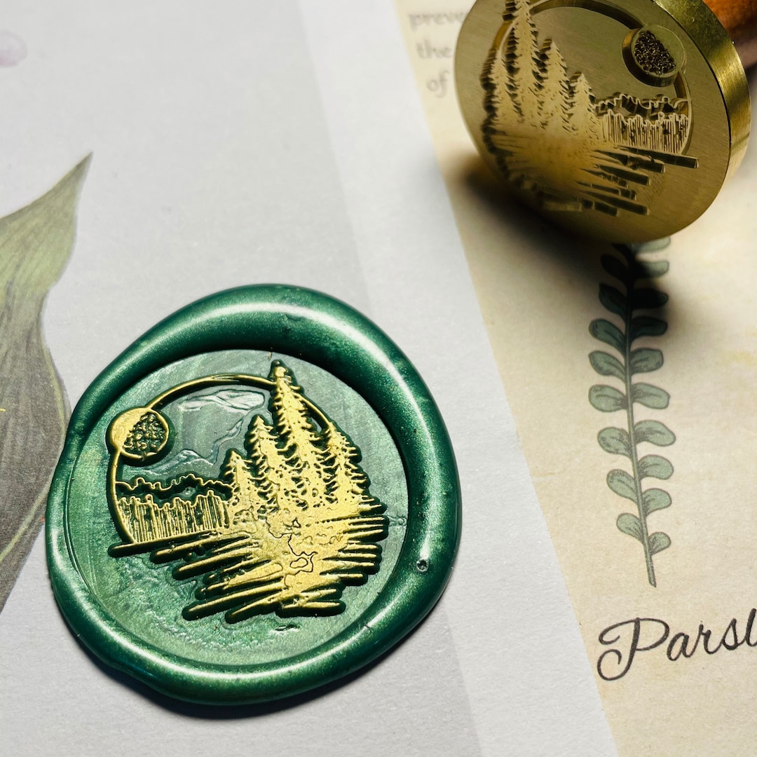 Tree Shadow Wax Seal Stamp, Wax Seal Stamp, Sealing Wax Stamp, Wax ...