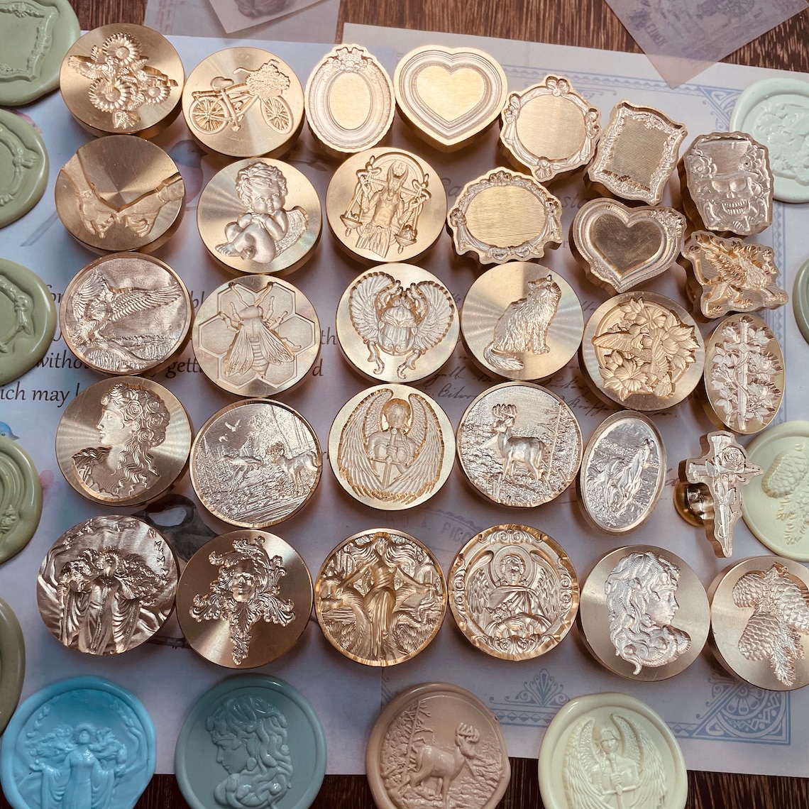3D Embossed Wax Stamp Wax Seal Stamp Kits Retro Stamps With - Etsy