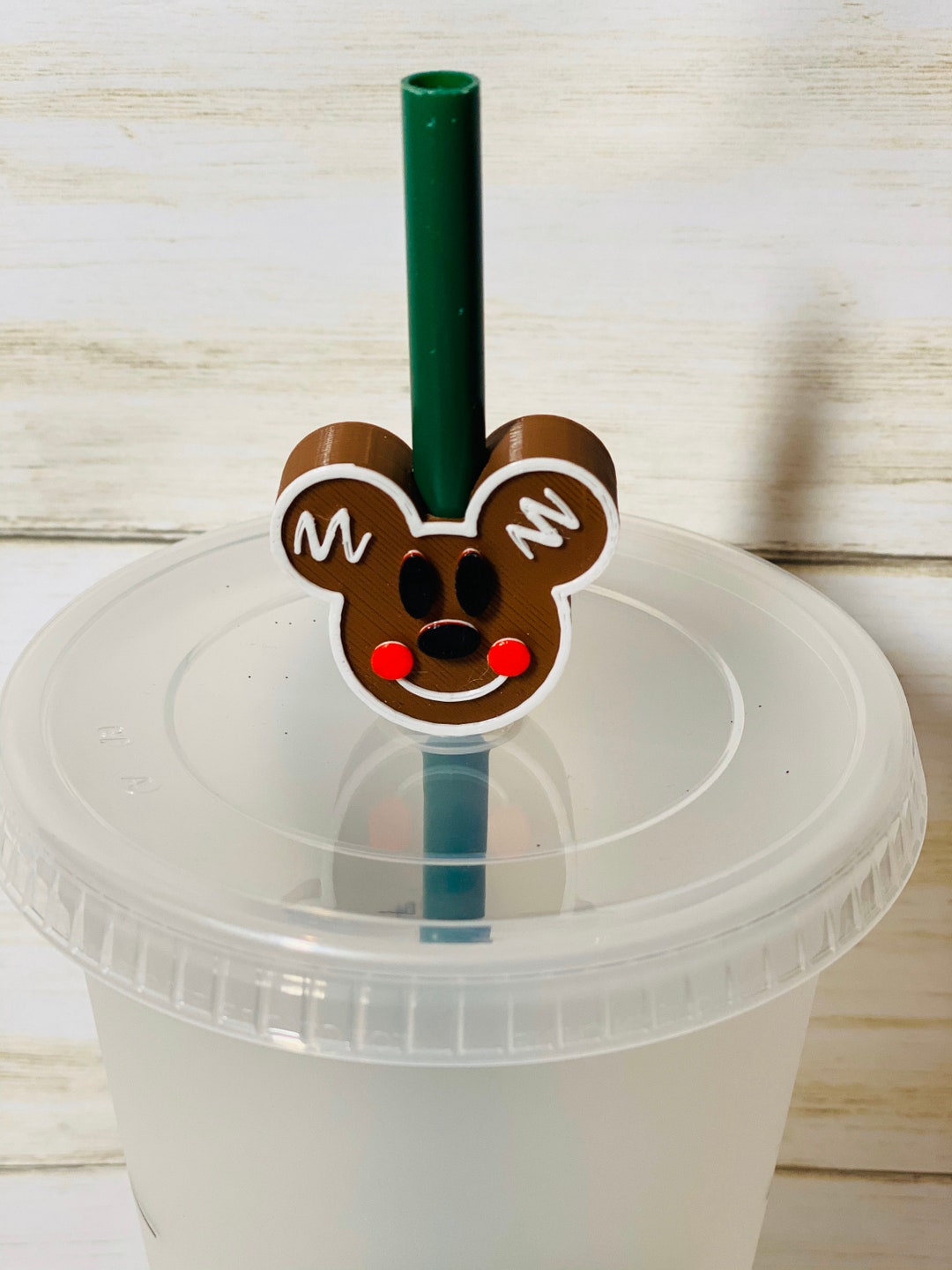 Mouse Gingerbread Man Straw Buddy - Etsy