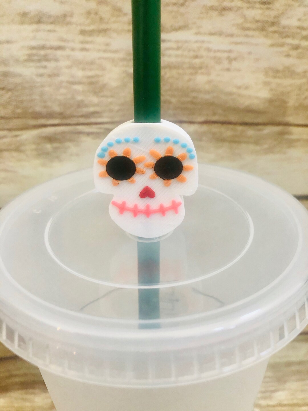 Coco Skull Straw Buddy - Etsy