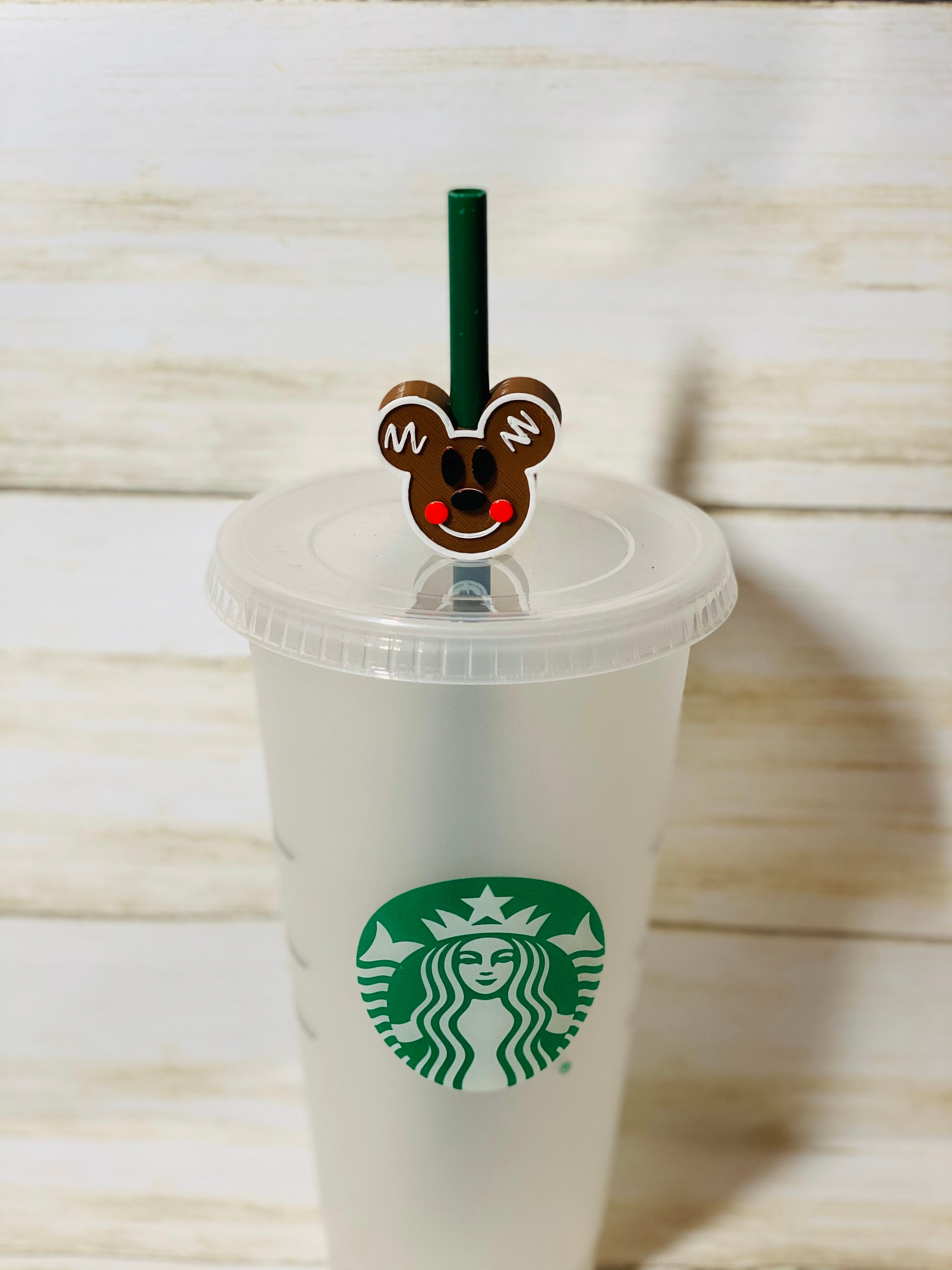 Mouse Gingerbread Man Straw Buddy - Etsy