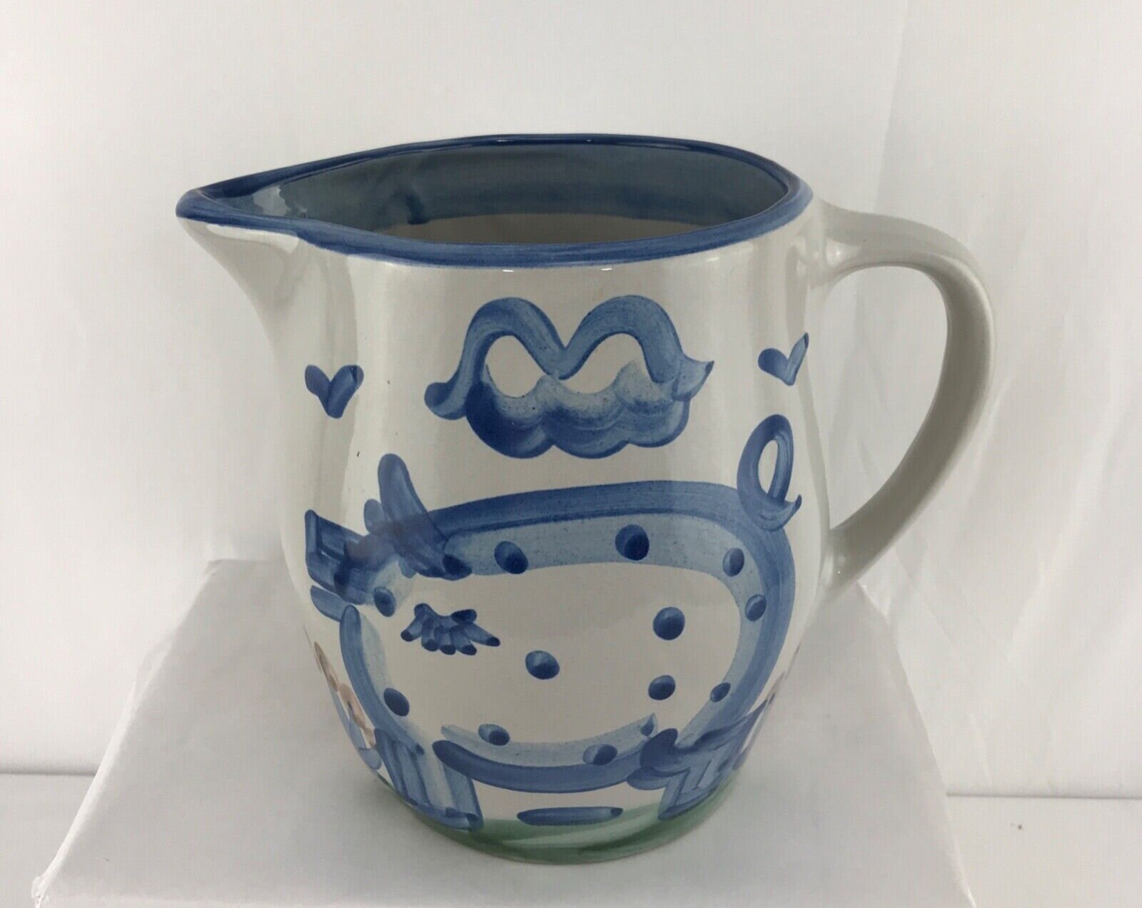 M.A. Hadley Pottery 7.25" Stoneware Pig Pitcher / Jug - Etsy