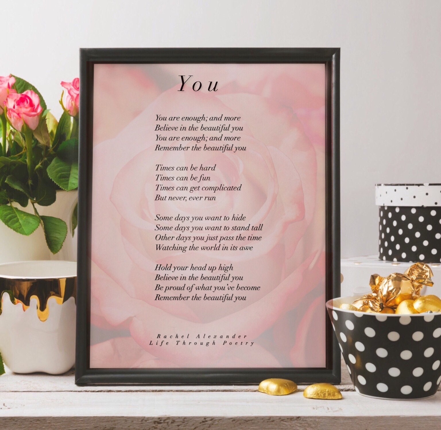 Wall Art, Poem for Friend, Words of Encouragement, Motivational ...