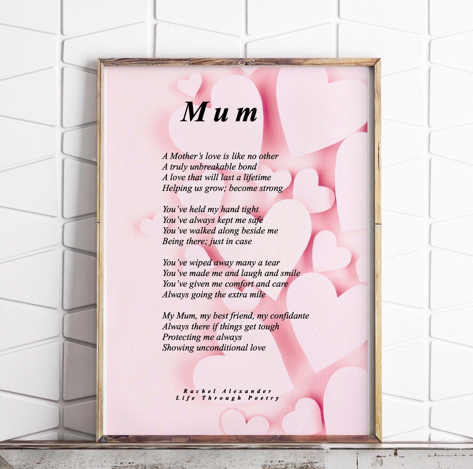 Mum Poem, Mothers Day Gift, Mom Poem, Mom Gift, Mum Gift, Gift for Mom ...