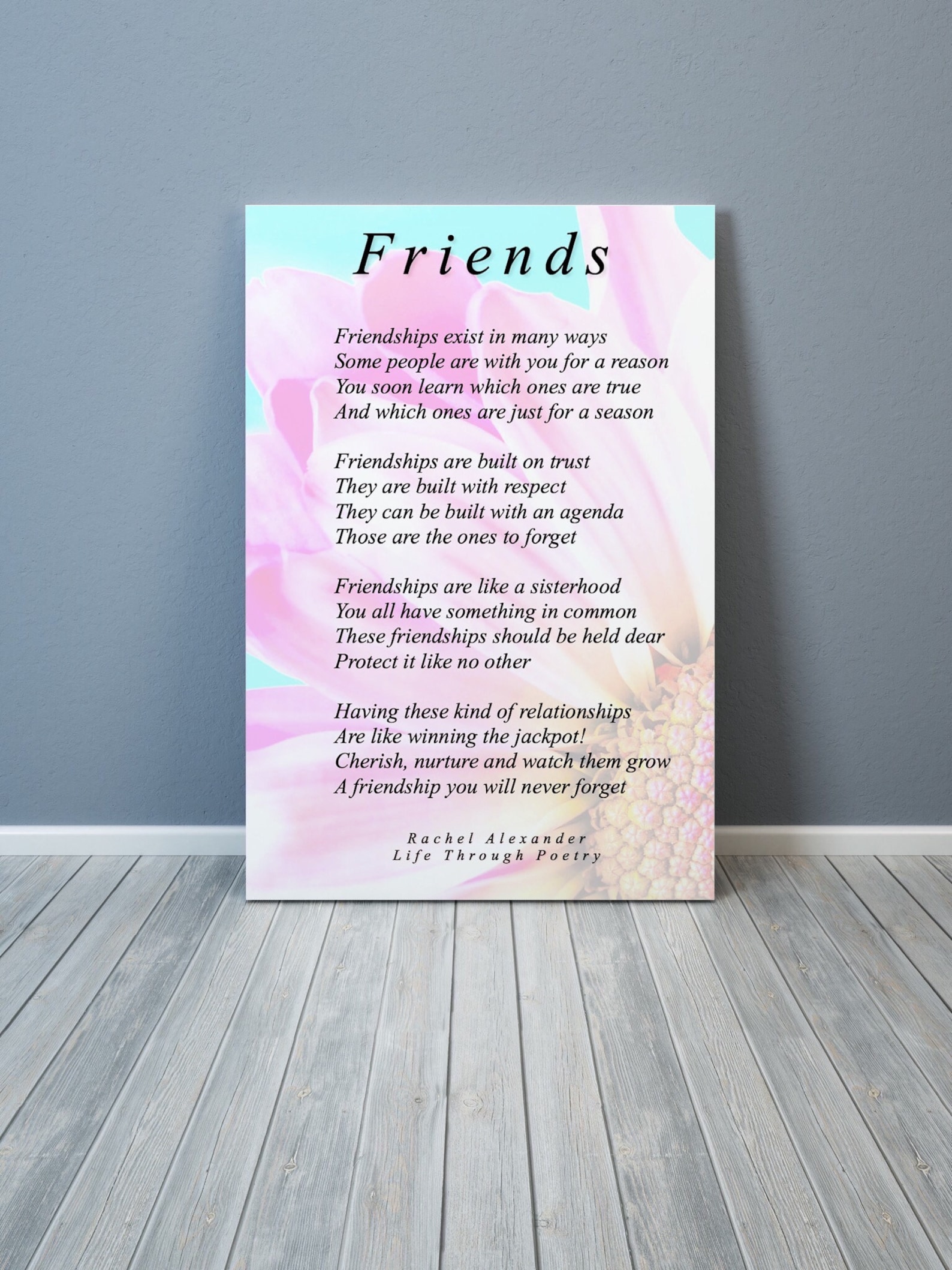 Best Friend Poem, Friendship Poem, Wall Art, BFF Gifts, Best Friend ...