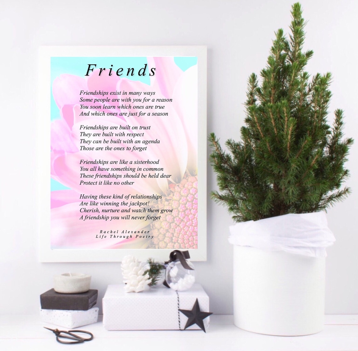 Best Friend Poem, Friendship Poem, Wall Art, BFF Gifts, Best Friend ...