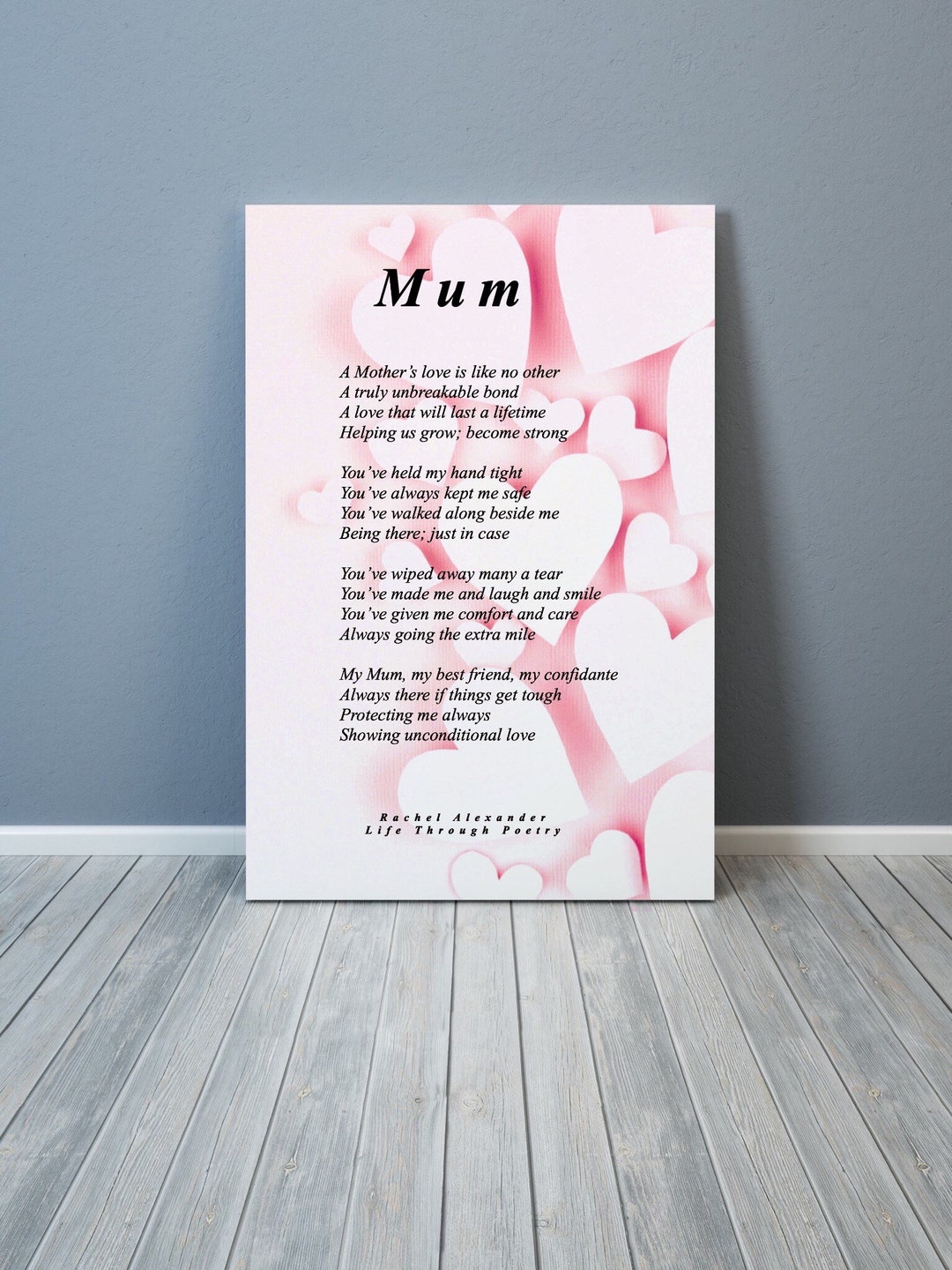 Mum Poem, Mothers Day Gift, Mom Poem, Mom Gift, Mum Gift, Gift for Mom ...