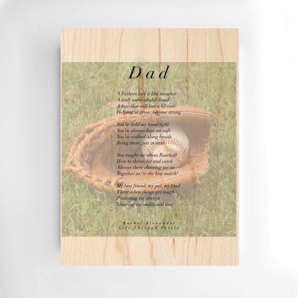 Baseball Poem - Etsy