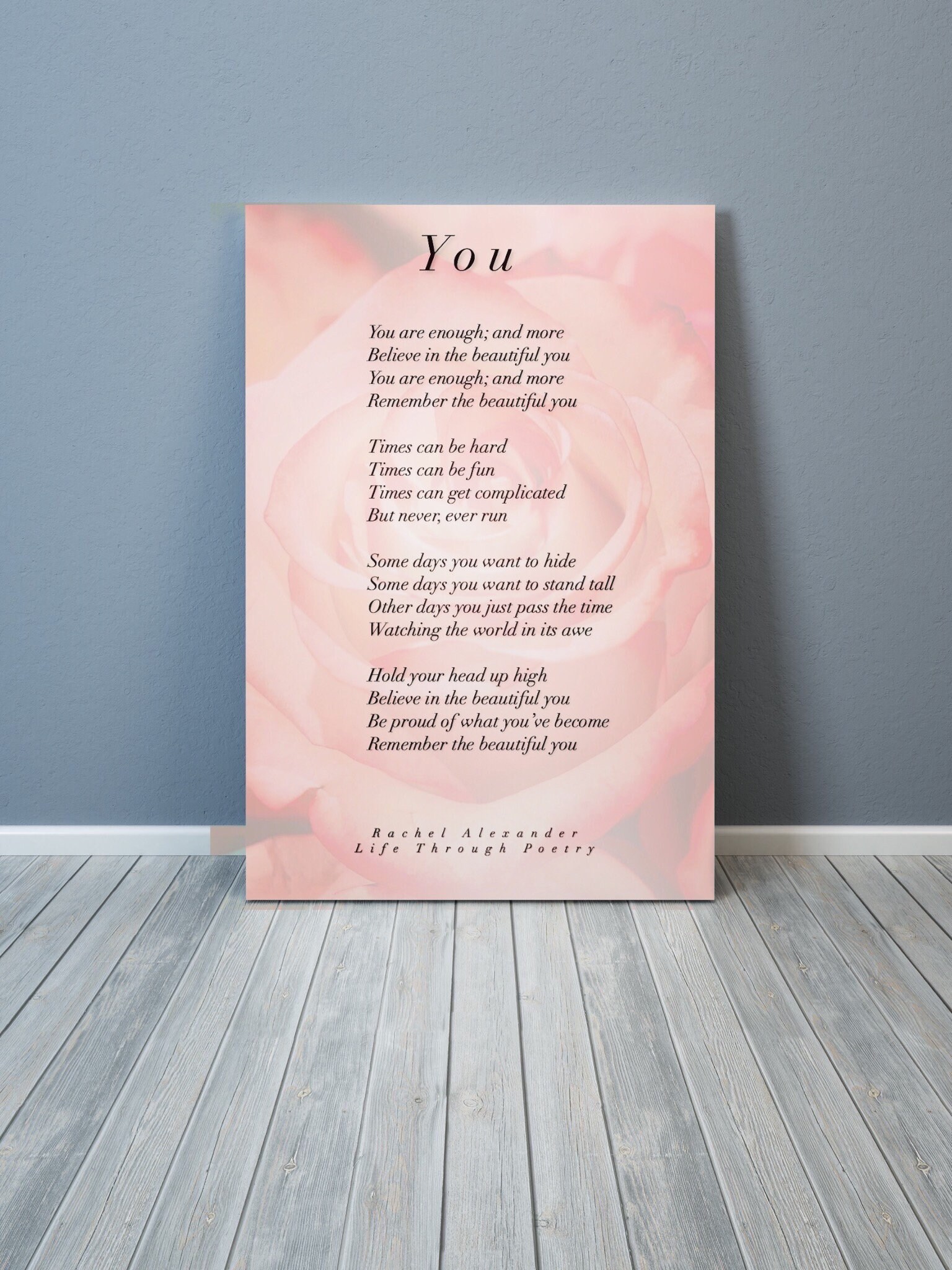 Wall Art, Poem for Friend, Words of Encouragement, Motivational ...