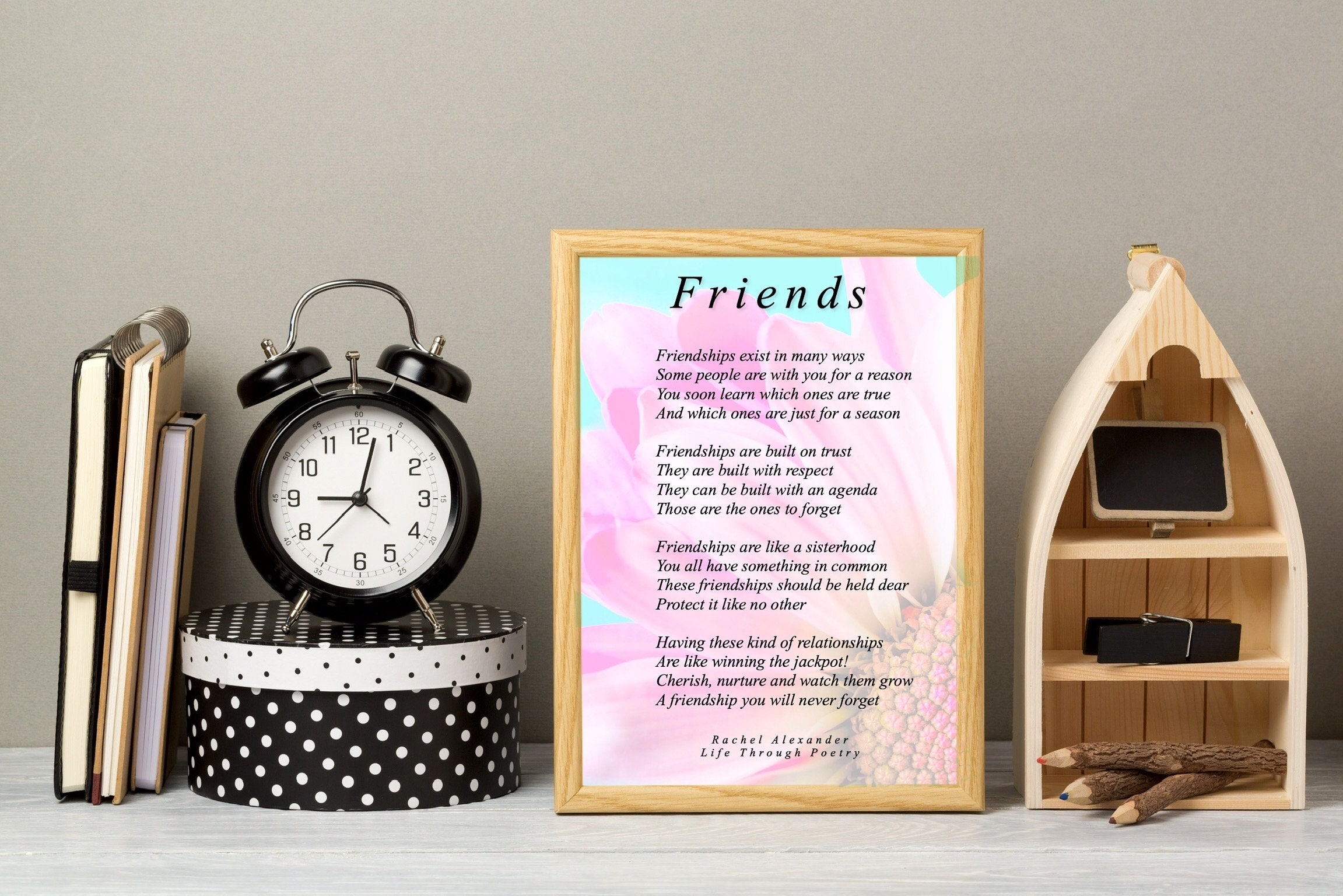 Best Friend Poem, Friendship Poem, Wall Art, BFF Gifts, Best Friend ...