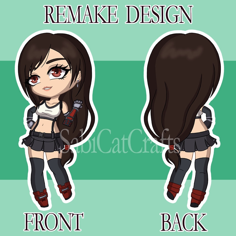 FFVII Tifa Acrylic Charms Remake and Classic Designs - Etsy
