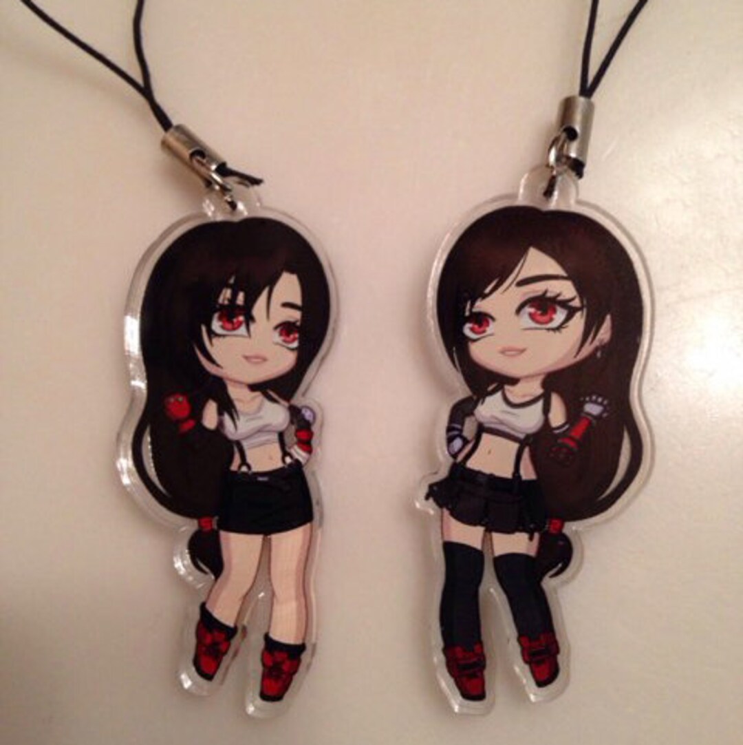 FFVII Tifa Acrylic Charms - Remake and Classic Designs - Etsy