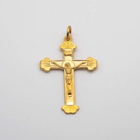 24k gold crucifix necklace store