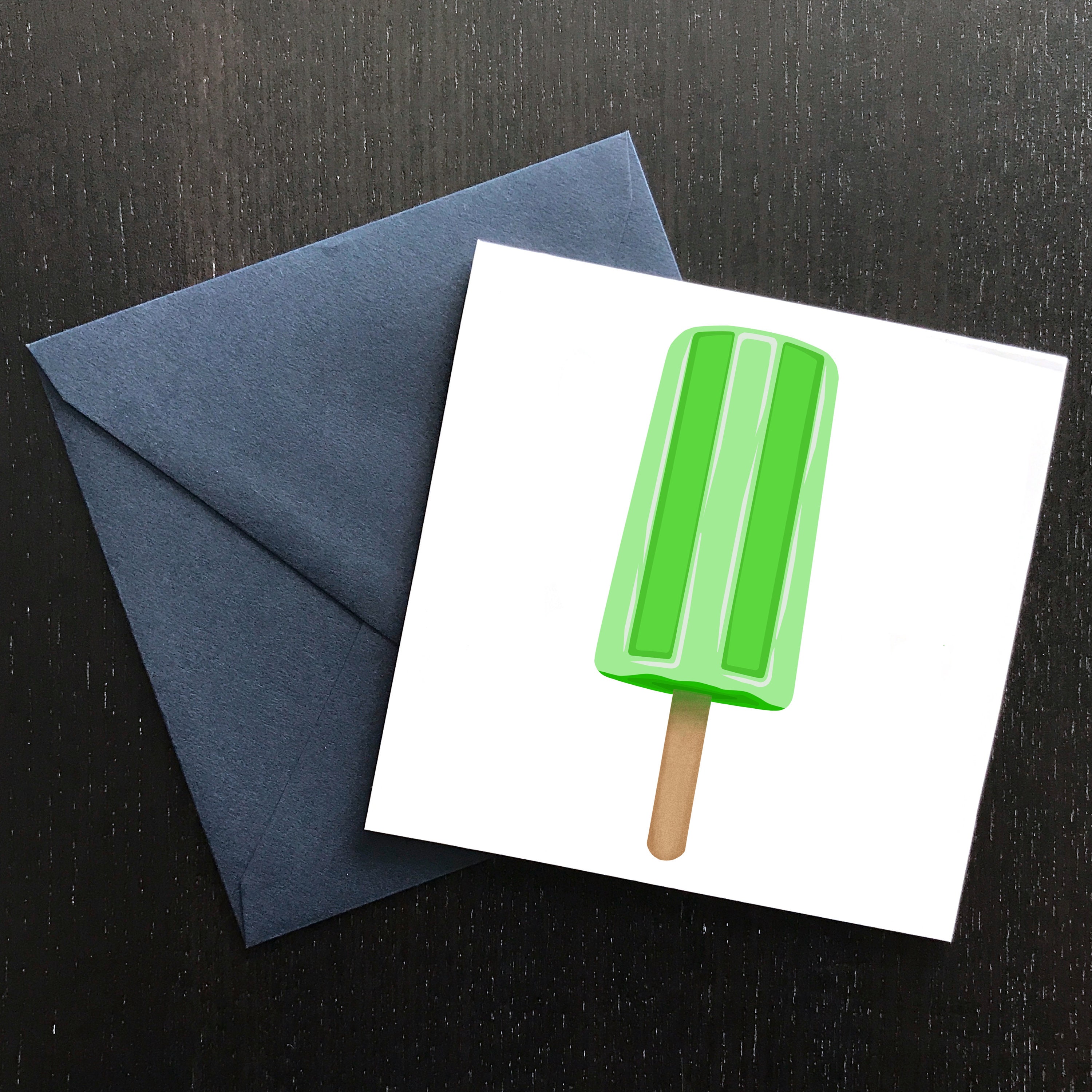 POPSICLE CARD Summer Artwork Sweet Treat Original - Etsy UK